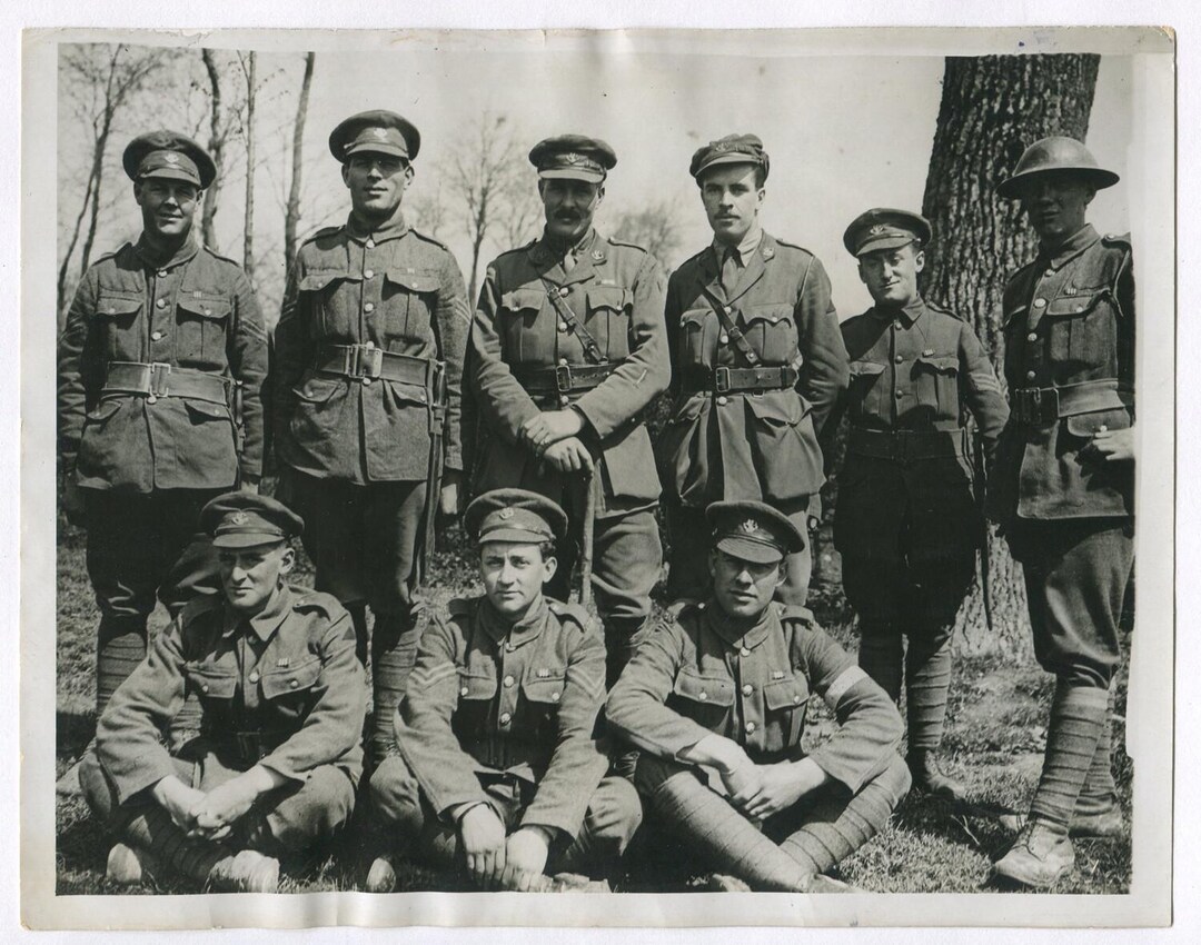Vintage WWI Newfoundland Regiment Photo - Western Front 8x10 Reprint ...