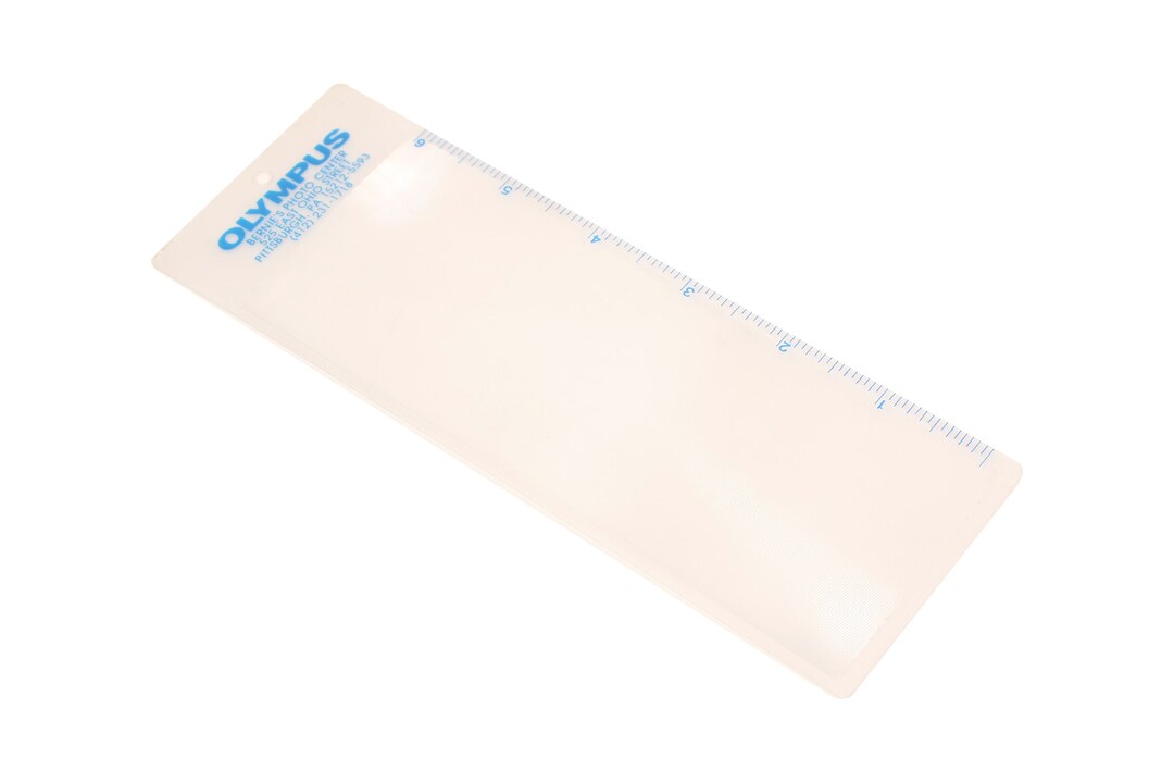 Vintage Olympus Magnifier Ruler - Etsy