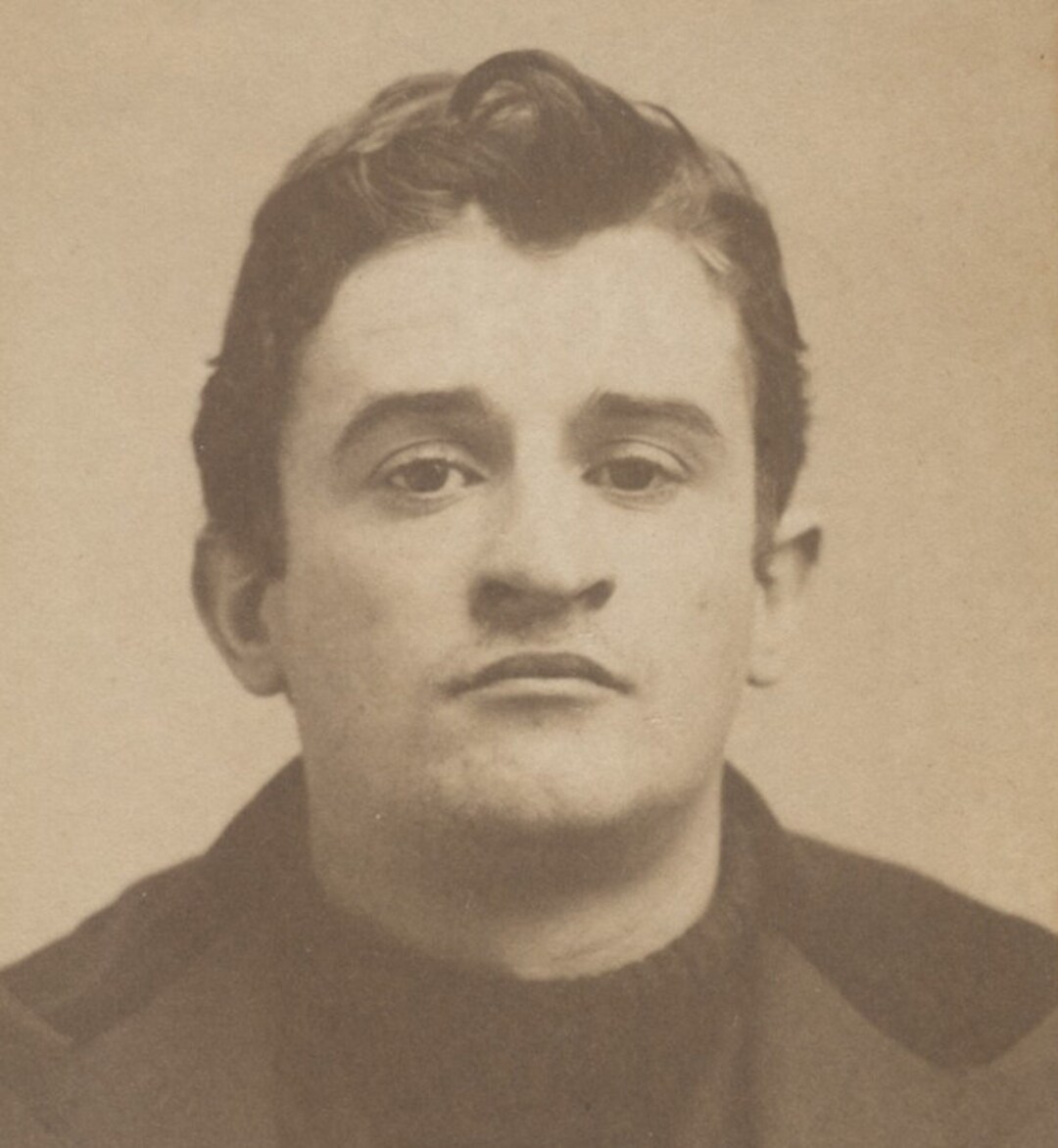 1896 Mugshot of Intimidating Young Expressman Arrested for ...