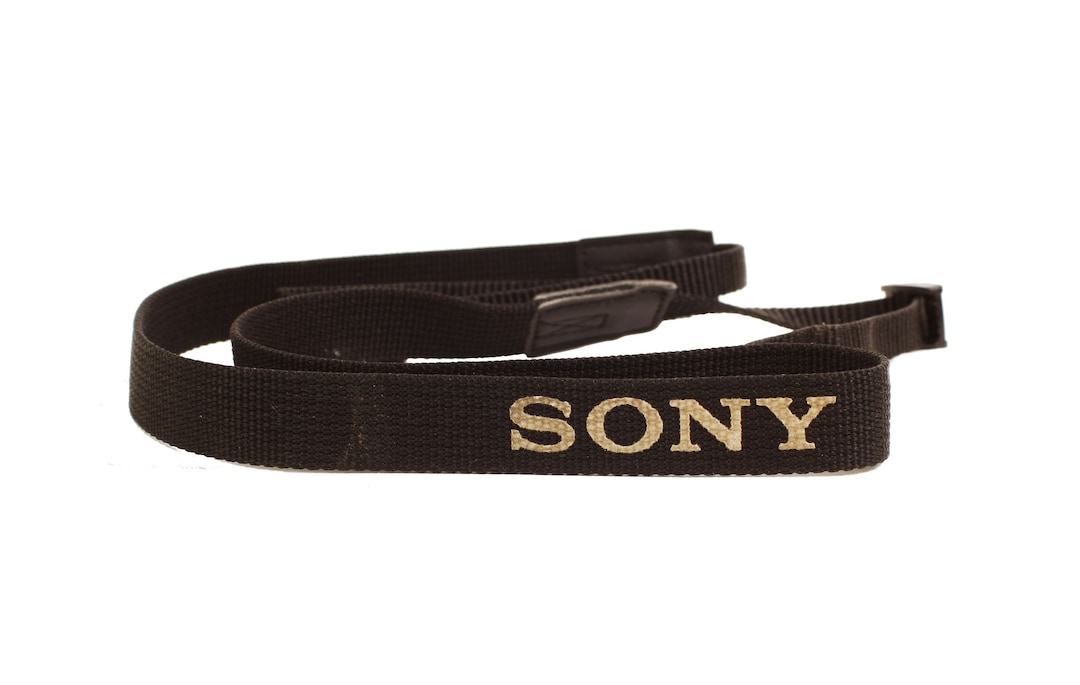 Vintage Sony Black Camera Strap - Etsy