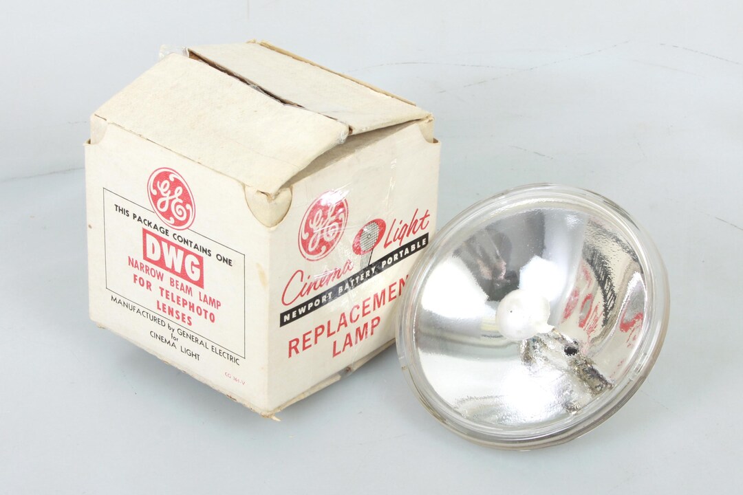 GE DWG Narrow Beam Lamp for Telephoto Lenses Cinema Light Bulb 100W 6V ...