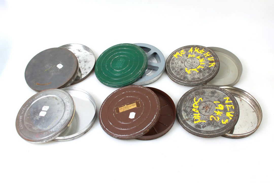 Movie Film Cans Vintage Assorted Colors Lot of 6 - Etsy