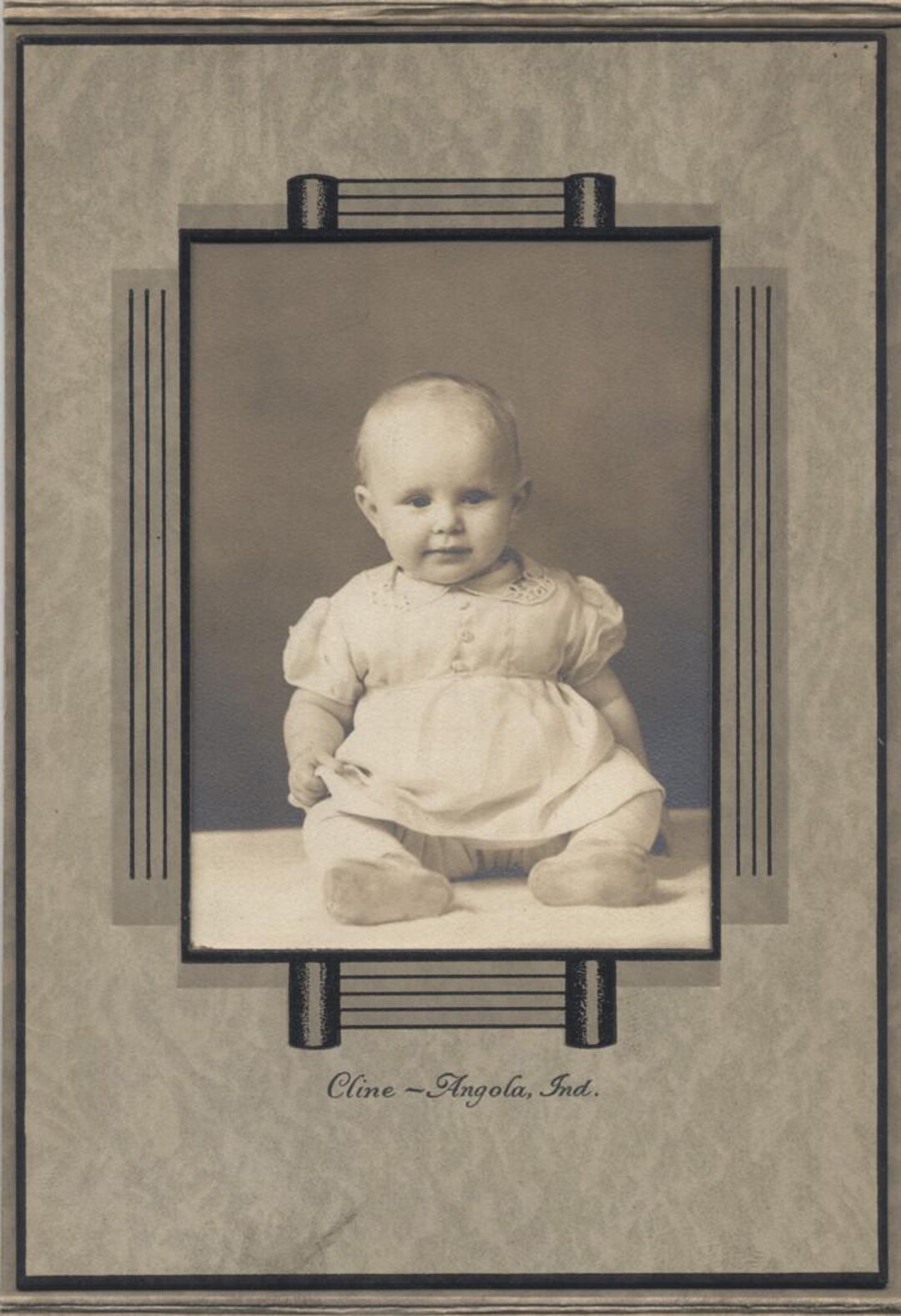 Portrait of Adorable Chubby Baby in Art Deco Frame - Angola, In - Etsy