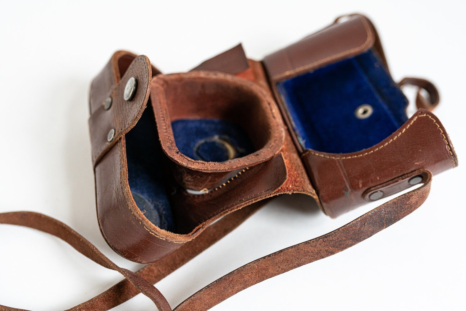 Vintage Brown Leather Ciro 35 Fitted Camera Case - Etsy UK