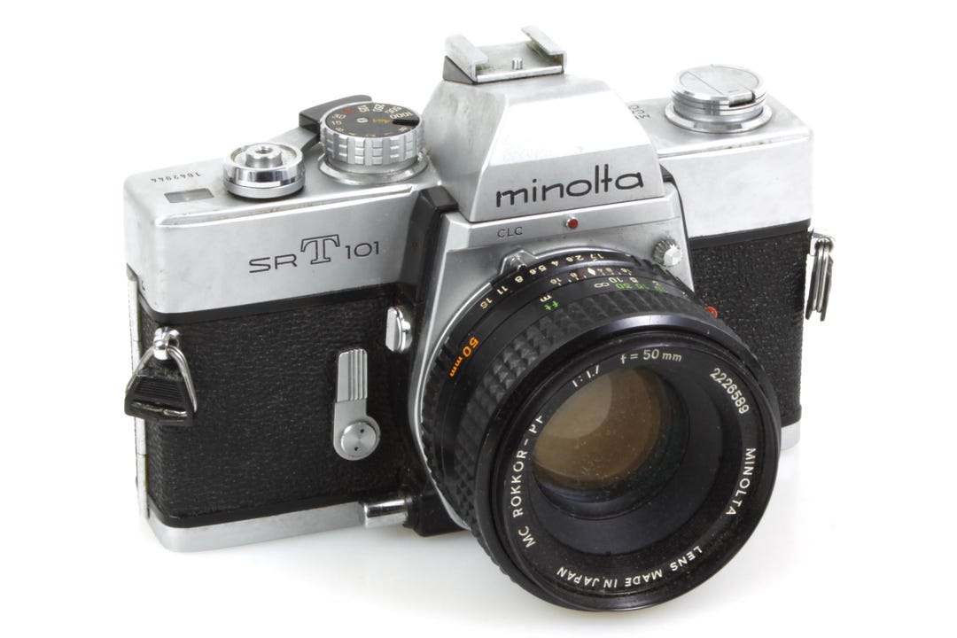 Minolta SRT 101 W/ Working Meter & 50mm F1.7 Lens MC Rokkor Lens - Etsy