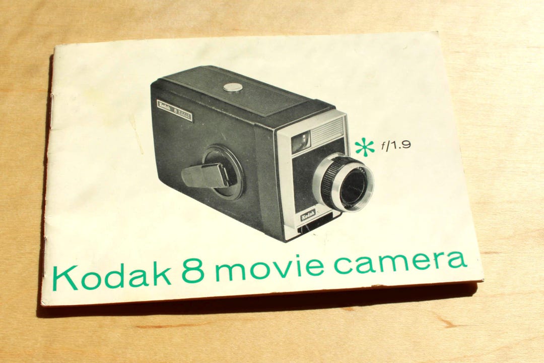 Kodak 8mm Movie Camera Manual - Etsy