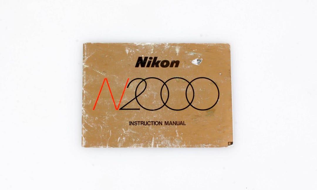 Nikon N2000 35mm Film Camera Original Manual - Etsy