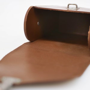 Vintage Camera Bag 1950s Brown Leather - Etsy