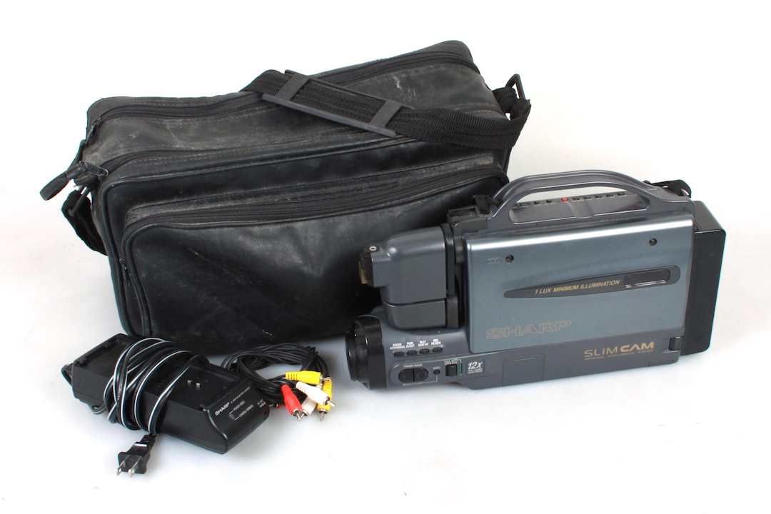 Sharp Slim Cam VHS Camcorder Outfit for Prop or Display - Etsy