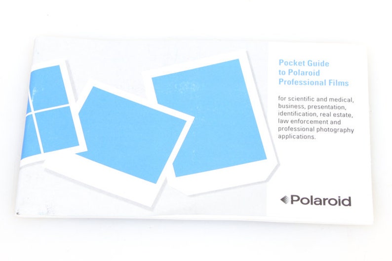 Polaroid Pocket Guide to Polaroid Professional Films - Etsy