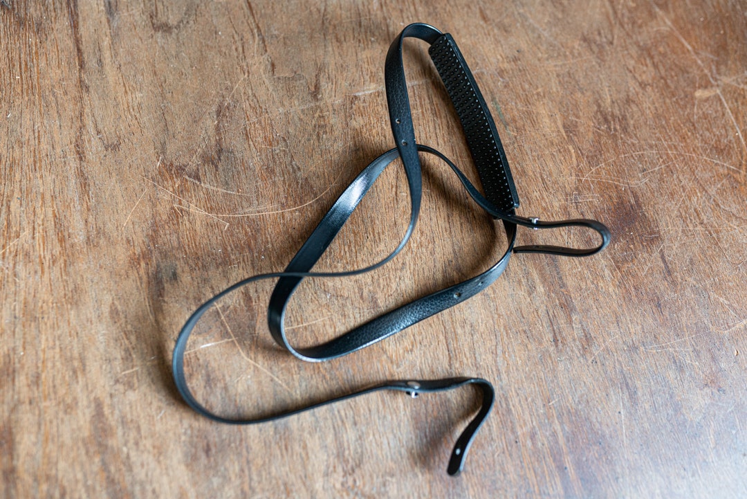 Vintage Black Vinyl Camera Strap W/ Neck / Shoulder Pad - Etsy