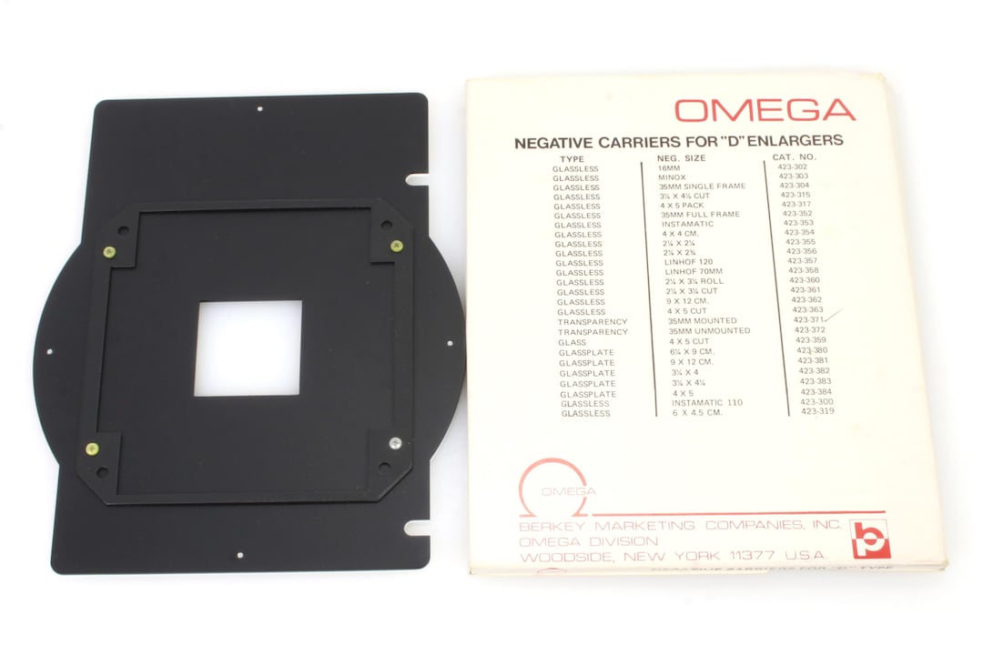 Omega D Series Negative Carrier for 35mm Mounted Slide No 423-371 2x2 ...