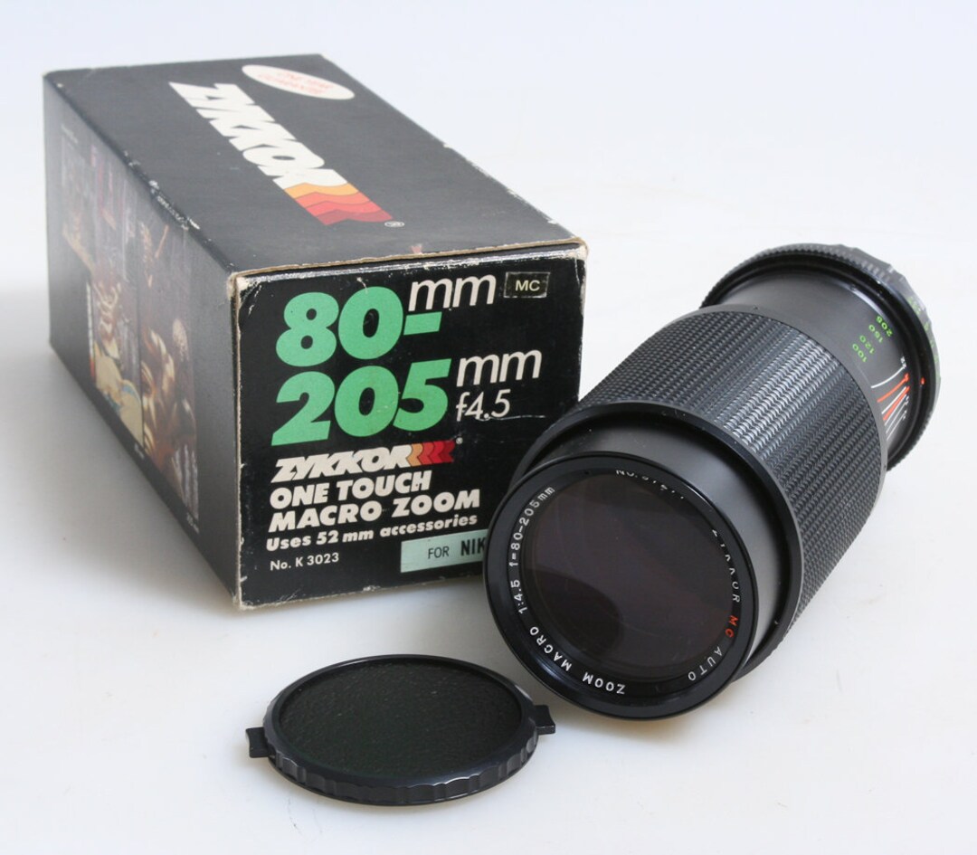 Macro Zoom 80-205mm F4.5 Lens for Nikon Film Camera - Etsy