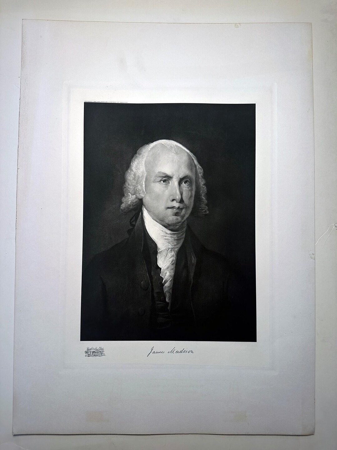 Vintage James Madison Photogravure Portrait - Official White House ...