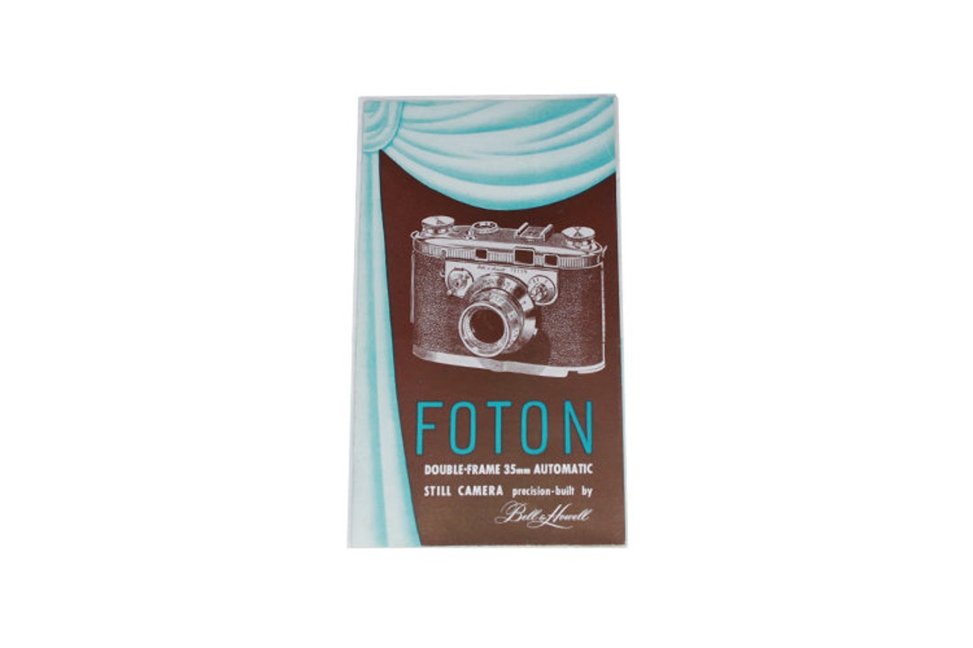1949 Foton Bell & Howell Camera Advertisement - Etsy