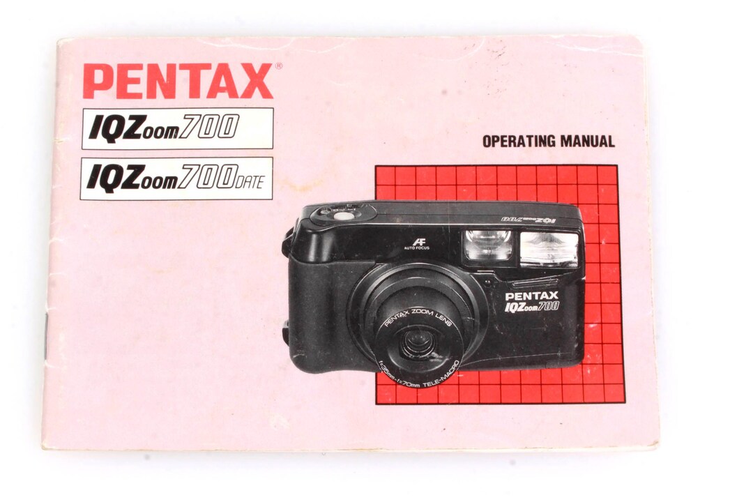 Pentax IQ Zoom 700 Camera Manual - Etsy