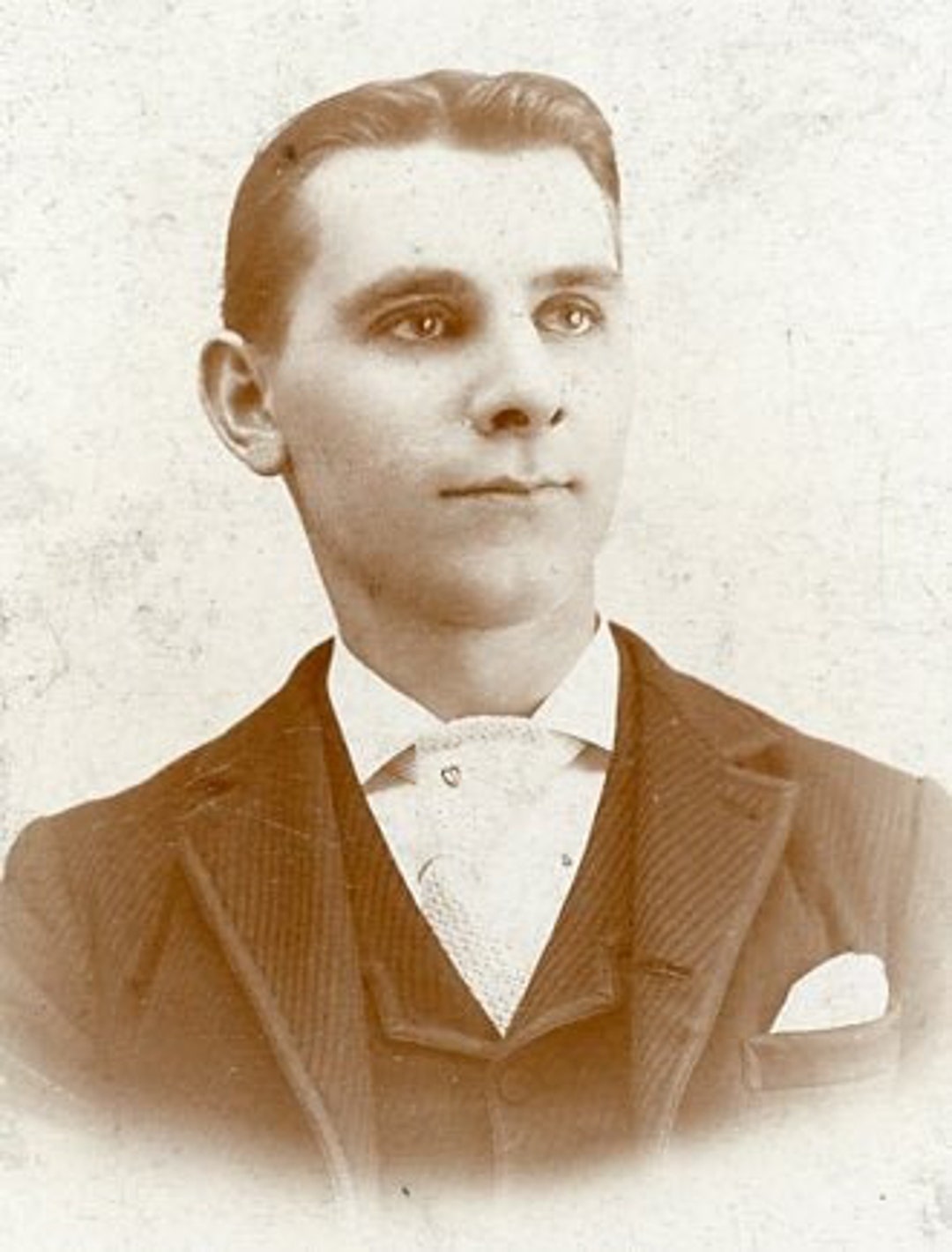 Portrait of a Clean Cut Young Man CDV - Etsy