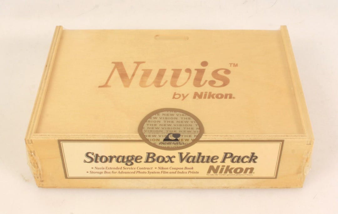Vintage Nikon Wooden Storage Box With Dividers - Camera Accessories ...