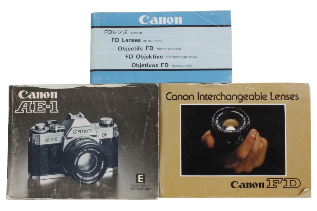 Canon AE-1 Manual & Lens Booklets (3) - Etsy
