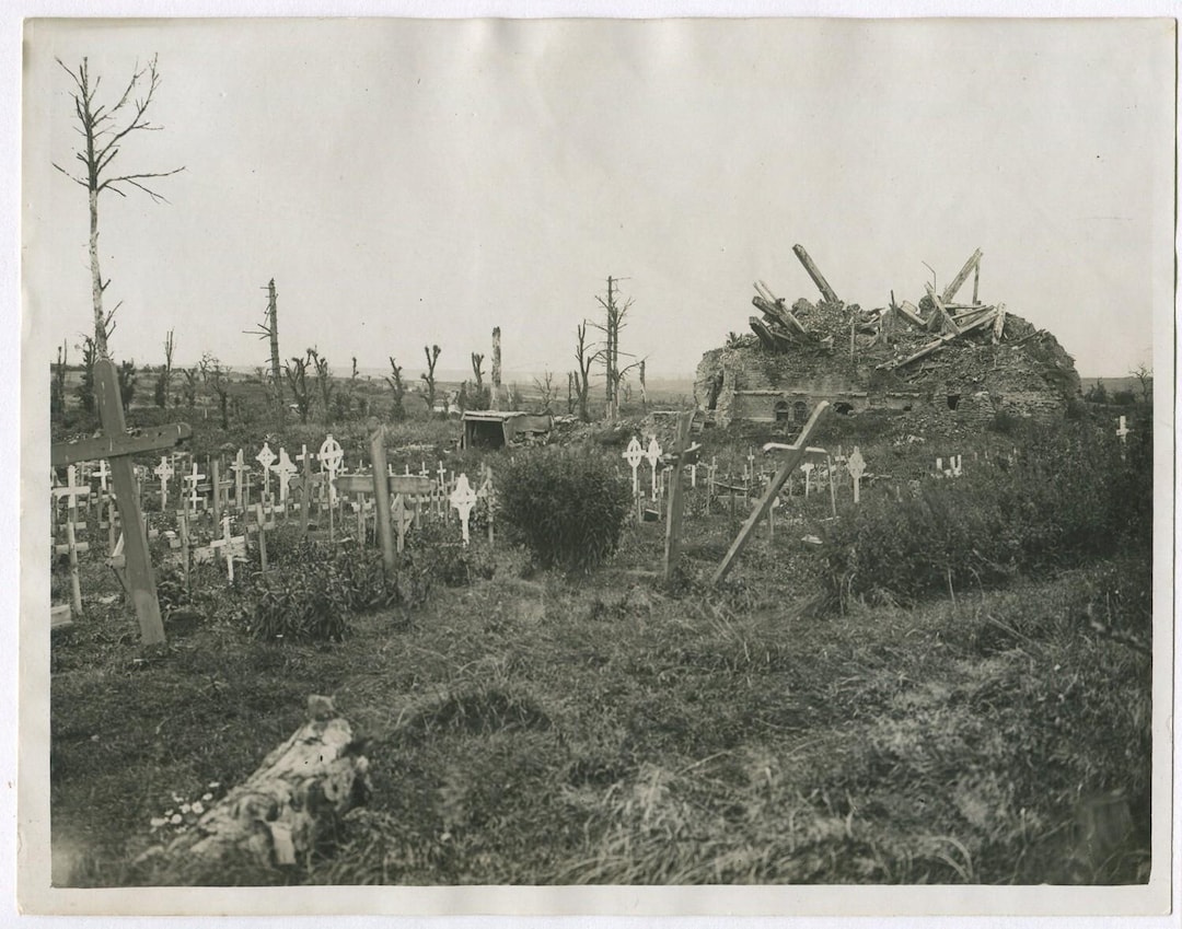 Vintage World War I 1917 Graves of the Fallen 8x10 Photo Print ...