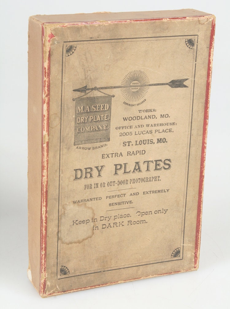 Photographic Dry Plate Box 5x8 M.A. Seeds, Empty Box - Etsy