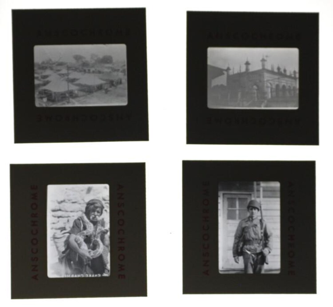 35mm Slides of Wwii Soldier in India W/ Soldiers, Elephants, More - Set ...