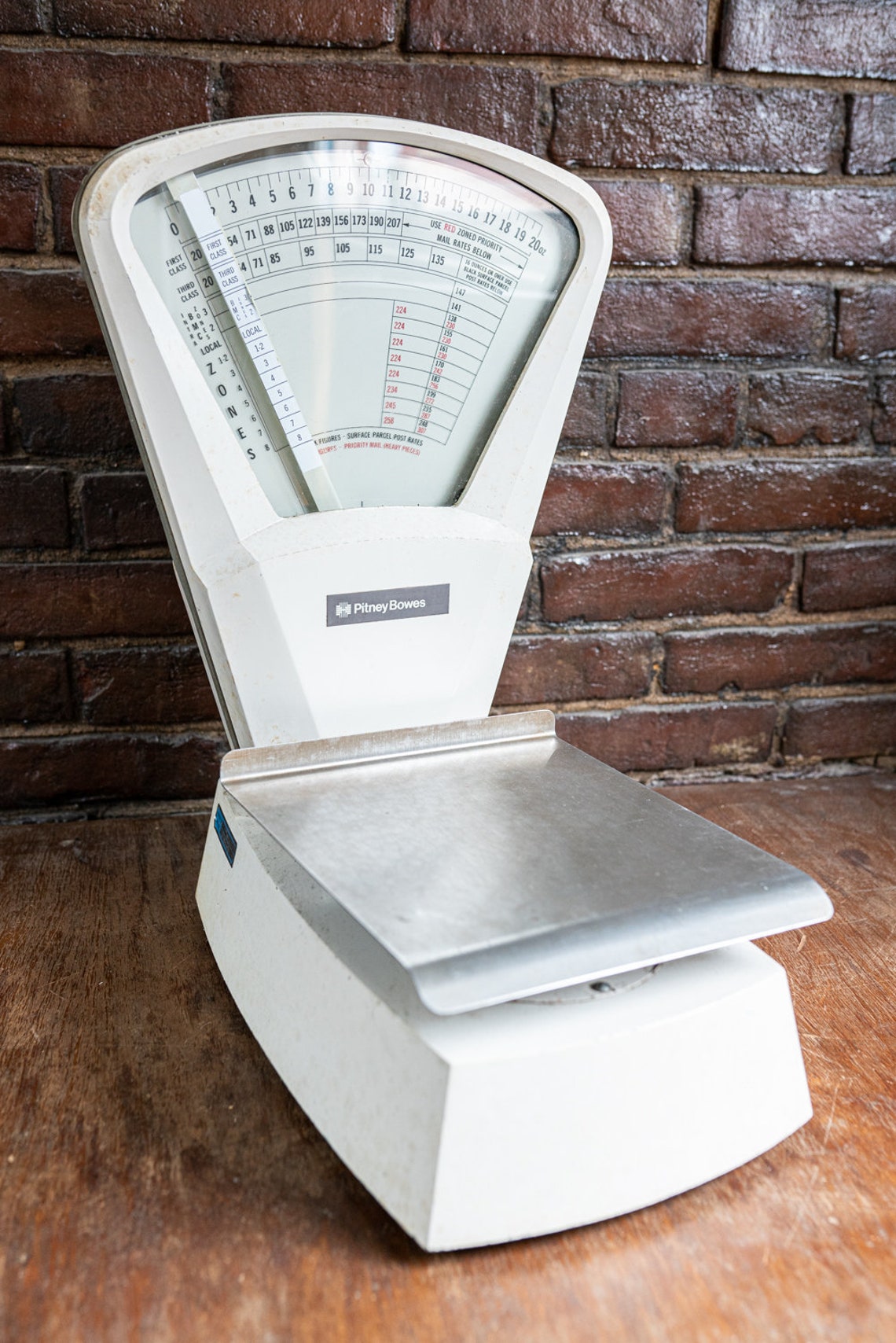 Pitney Bowes PB S-120 Analog Scale 20oz Postal Mail Weight Metal Scale ...