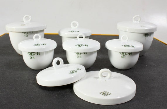 Ceremic Lab Cups and Lids - Etsy