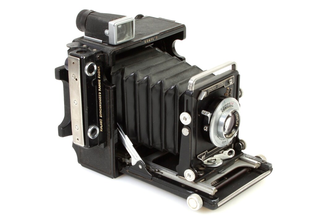 Century Graphic Camera 2 1/4 X 3 1/4 W/ Graflex Trioptar F4.5 103mm ...
