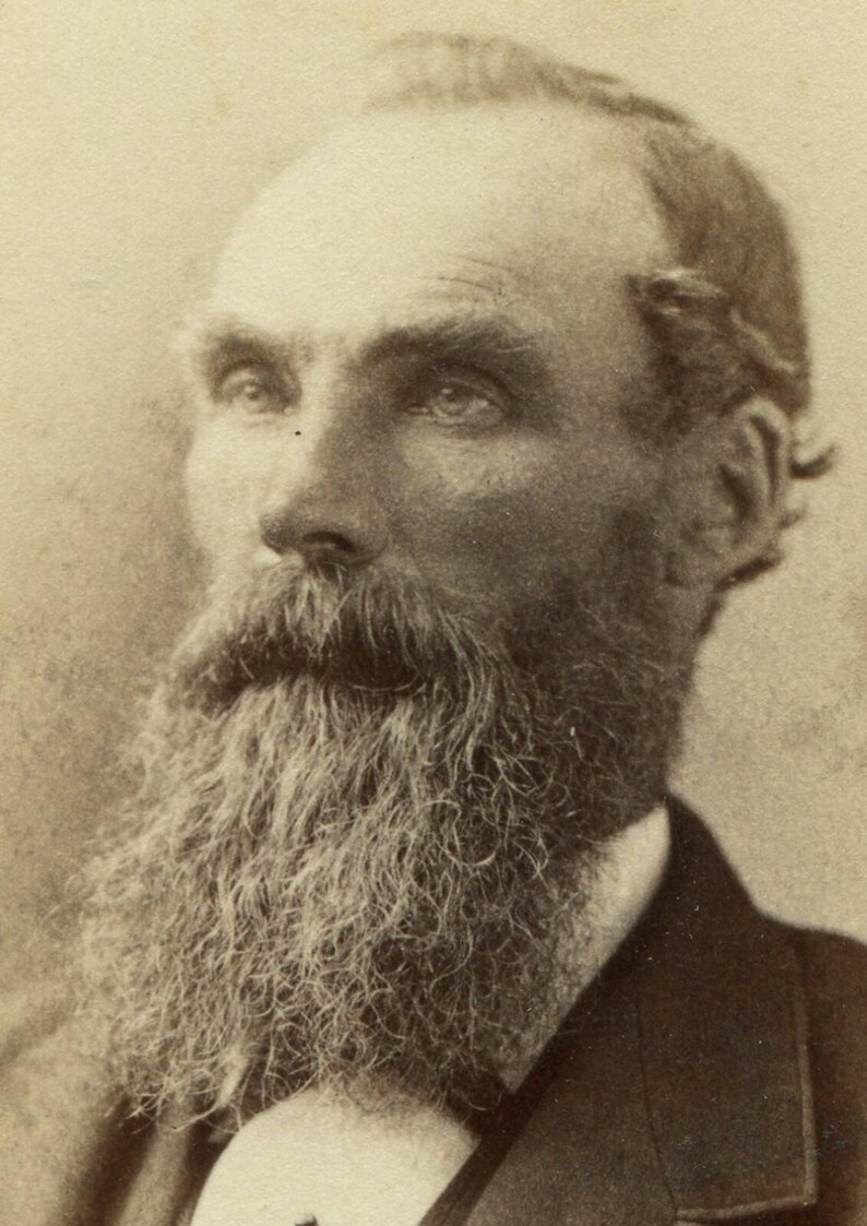 Henry Mockford. Old Man, Long Beard, Stern Eyes. Cdv. Rochester, N.y ...