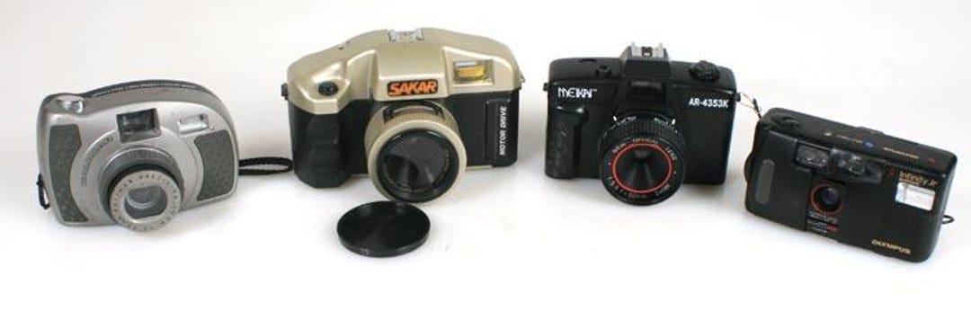 Set of 4 Point Shoot Camera Collection - Etsy