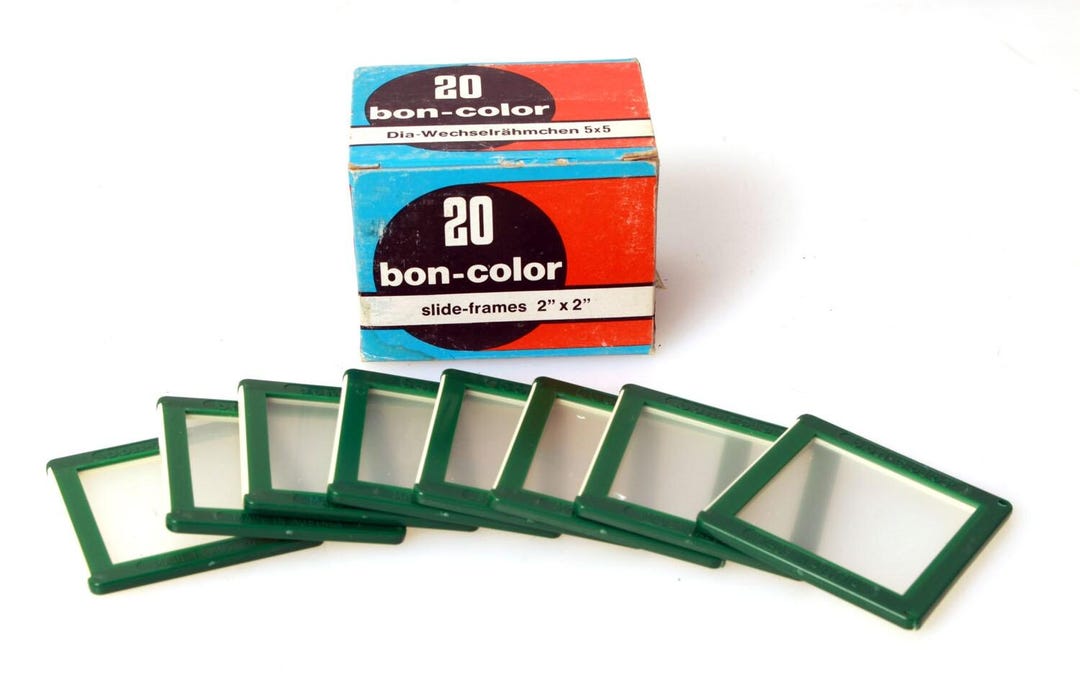 Slide Mounts, Bon Color, 20 - 2x2 (4x4cm) Super Slide Mounts - Etsy