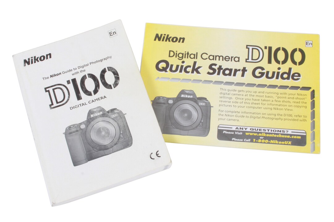 Nikon D100 Instruction Manual 199 Pages & Quick Start Guide - Etsy