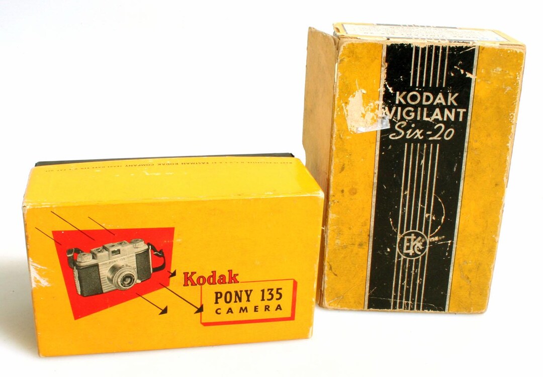 Vintage Kodak Camera Boxes, Art Deco Collectible Set - Etsy