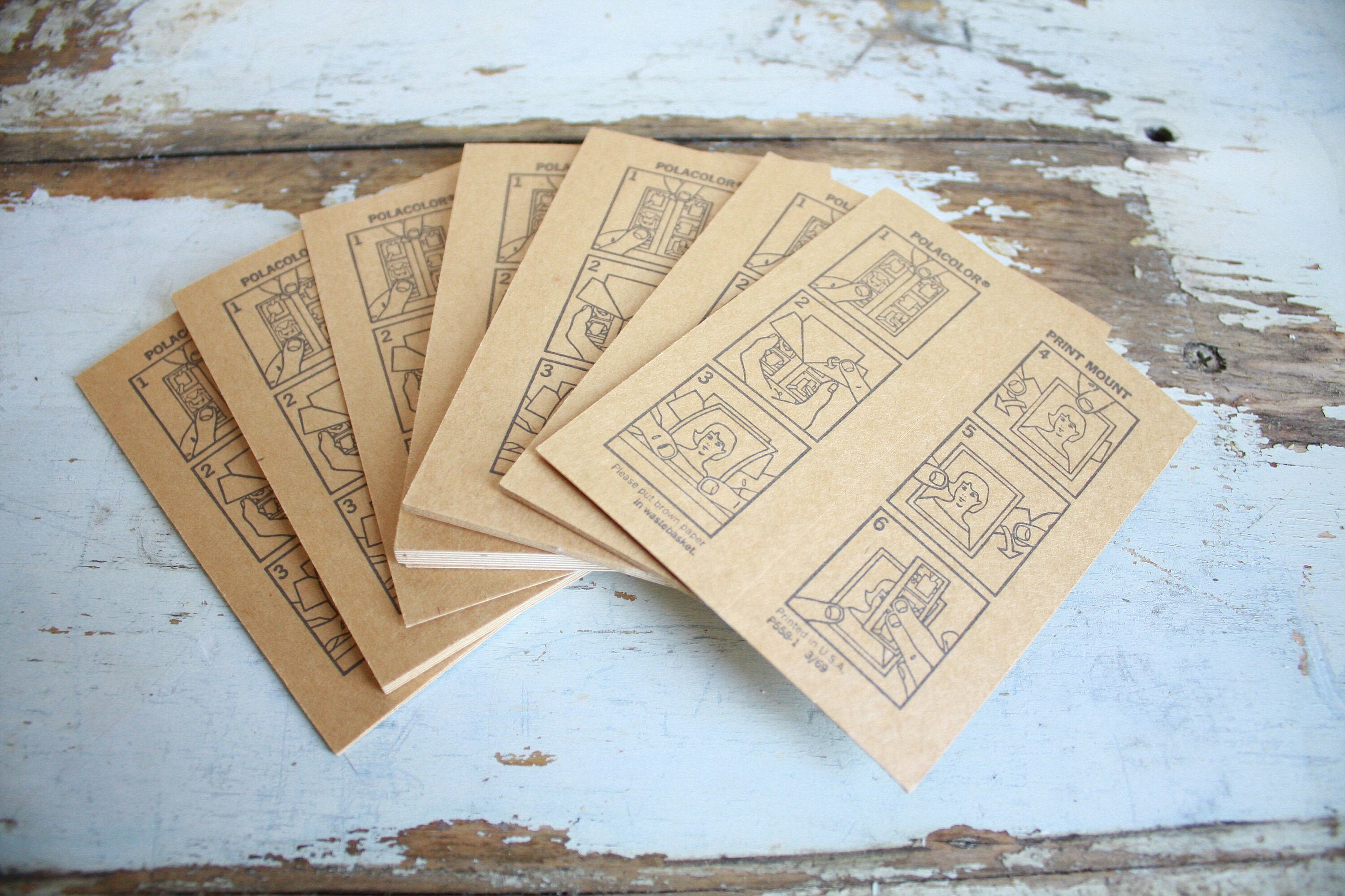 Polacolor Polaroid Photo Backing Paper Mount for Framing or Display 5 ...