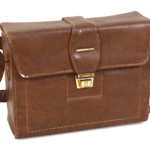 Vintage 1960s Brown Camera Bag - Etsy