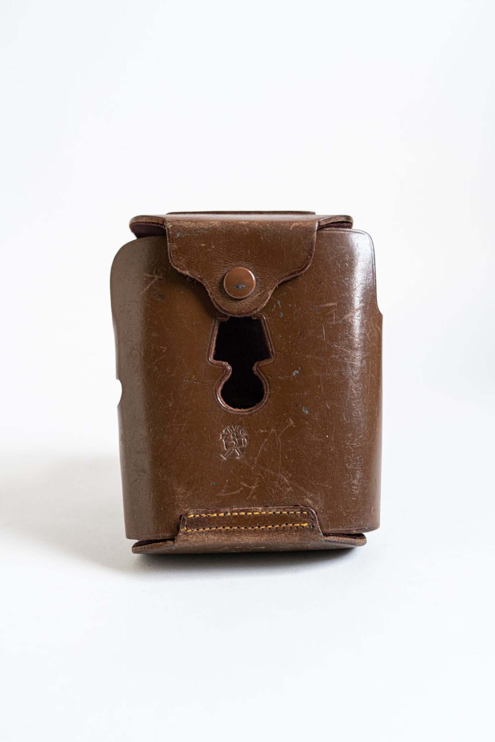 Vintage Brown Leather Fitted Camera Case - Etsy