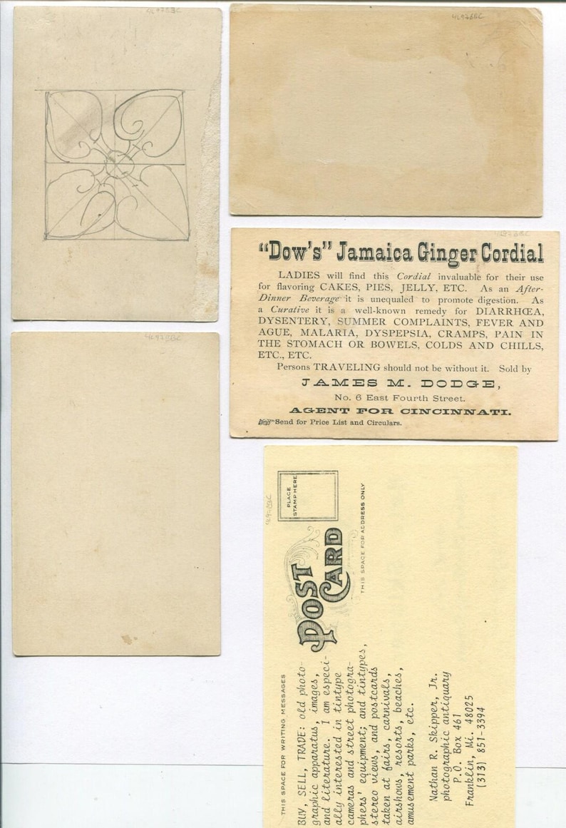 Vintage Large Format Camera Photographs Set - 5-piece 1910s Ads ...