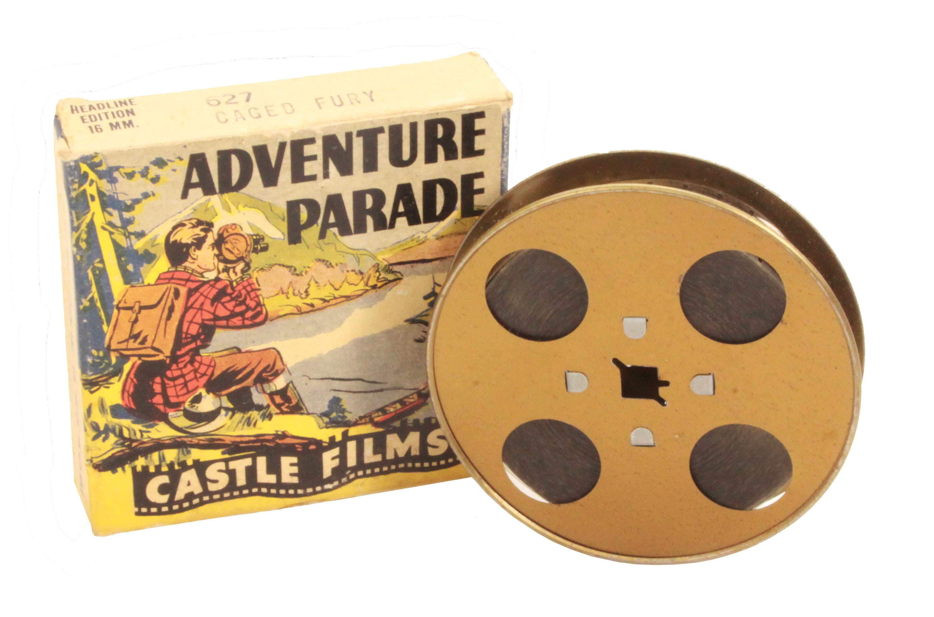 Vintage Castle Films 16mm Movie - Adventure Parade - Caged Fury No. 627 ...