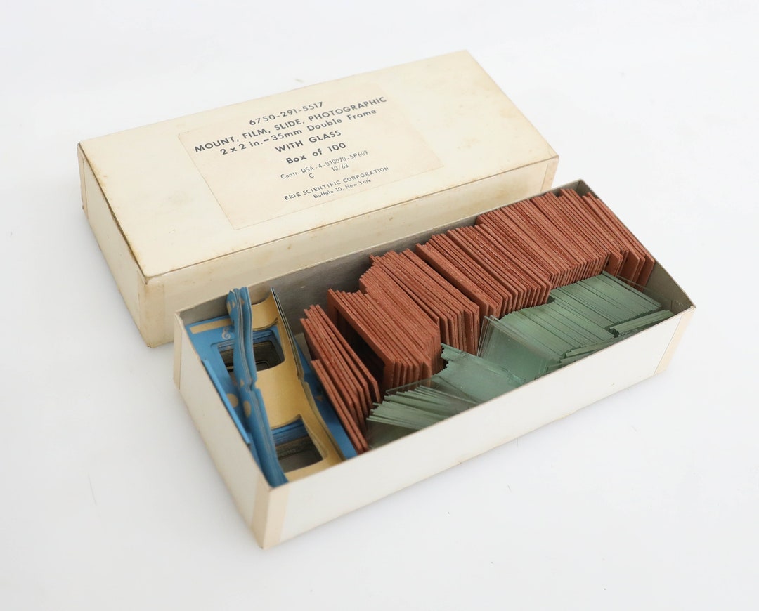 Esco 35mm Glass Slide Mounts (deconstructed, Unused) - Box of 77 - Etsy