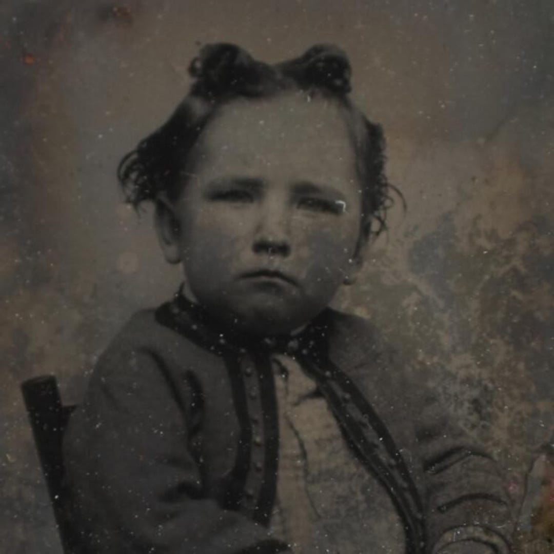 Cased Tintype Portrait of Angry Little Boy W/ Crazy Hair - Etsy