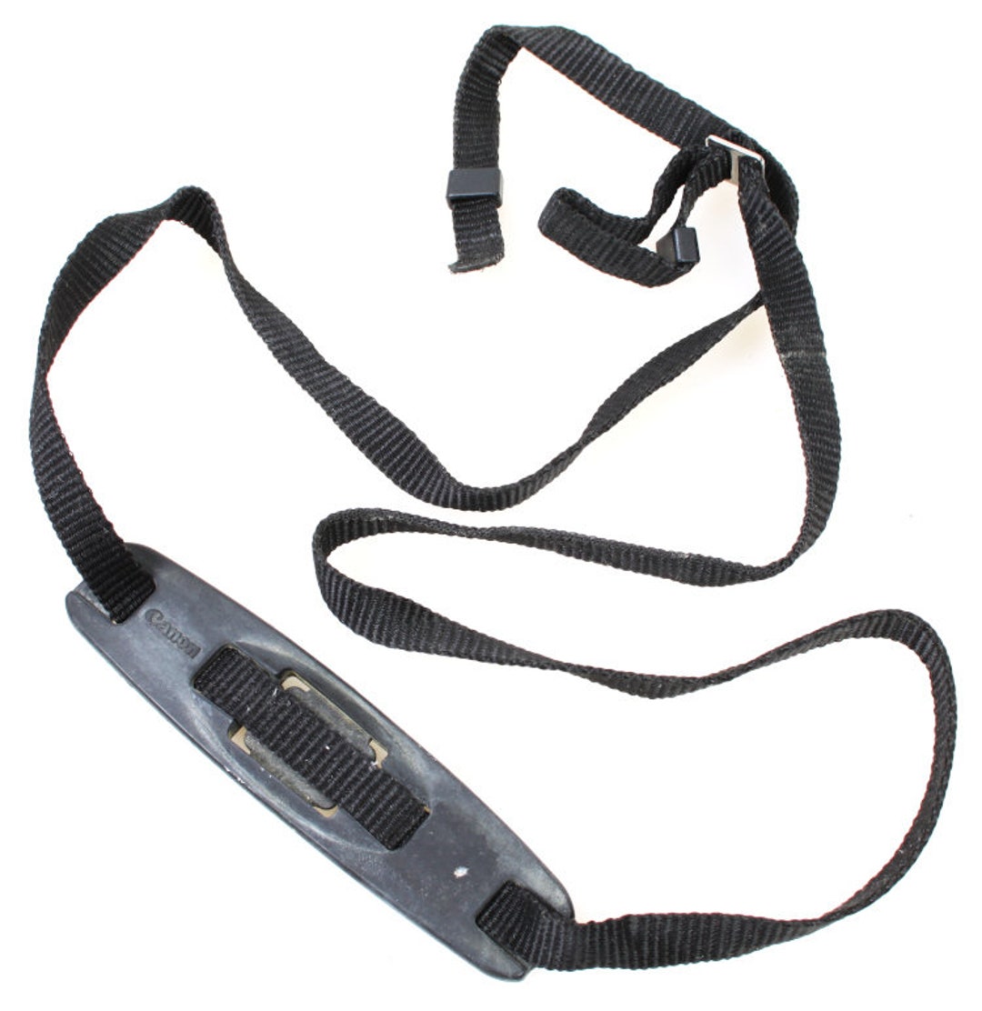 Vintage Black Canon Original Strap With Rubber Neck Pad - Etsy