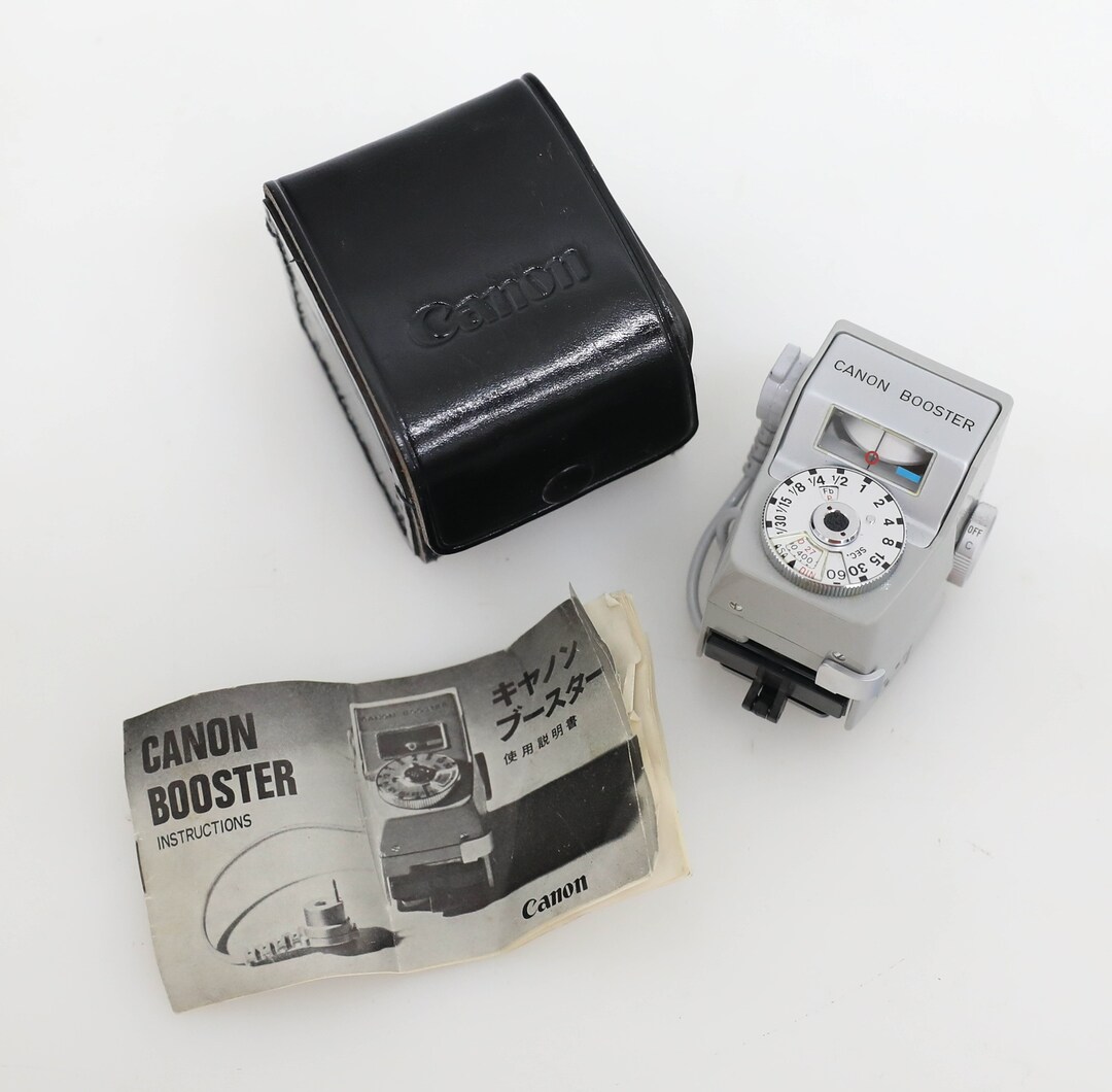 Vintage Canon Booster With Case and Manual for Canon FT - Etsy