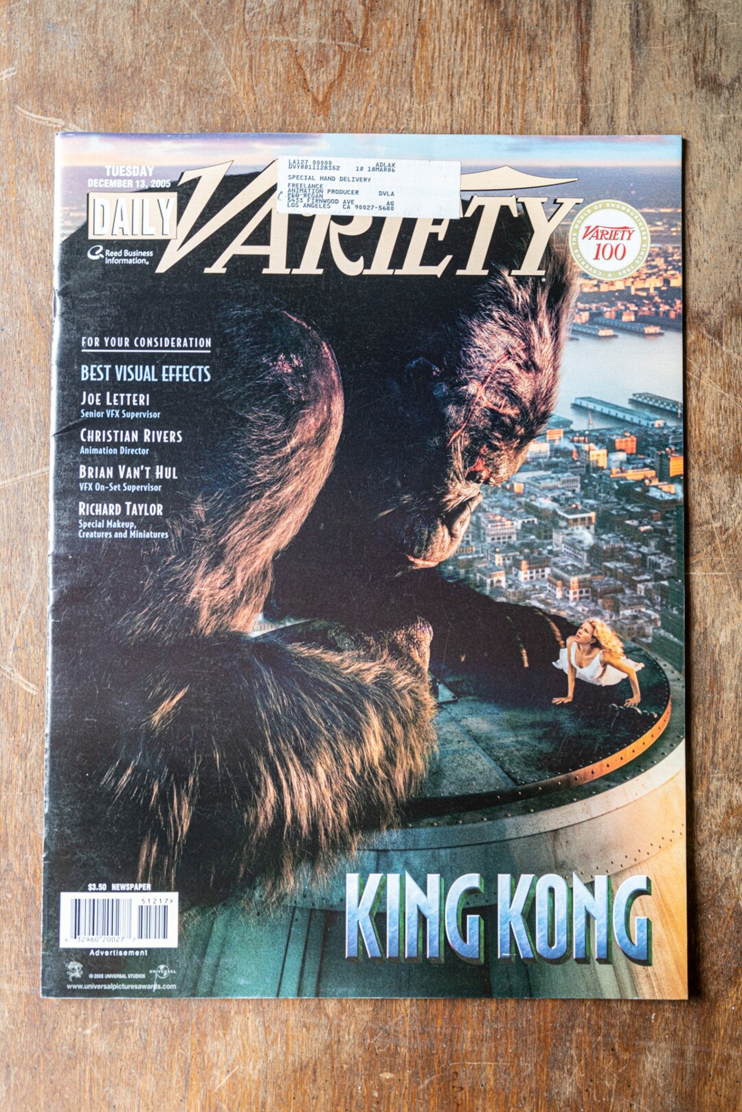 Daily Variety Magazine December 13th, 2005 - Etsy