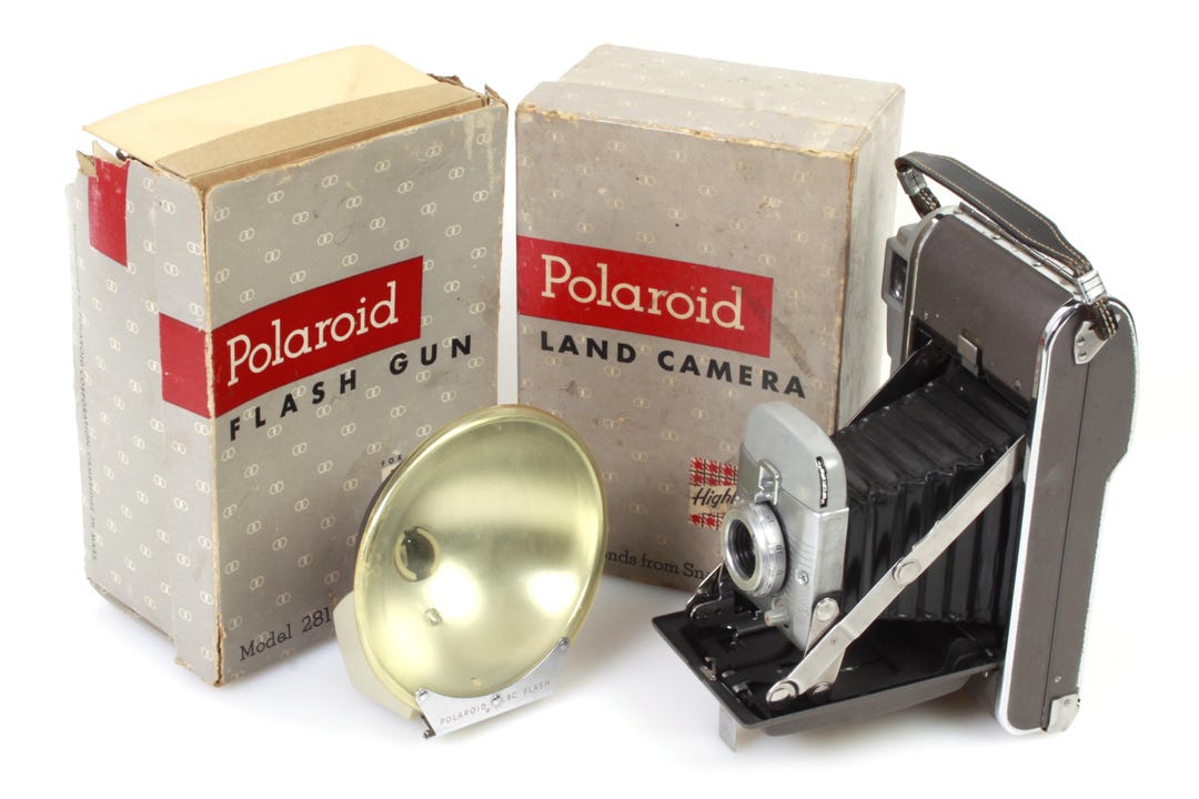 Polaroid Early Highlander Camera & Flash Set in Boxes - Etsy