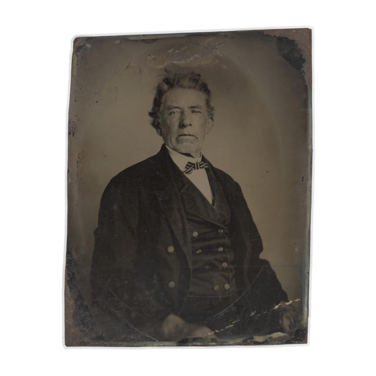 Antique 1800s Original Tintype Photograph - Portrait of Distinguished ...