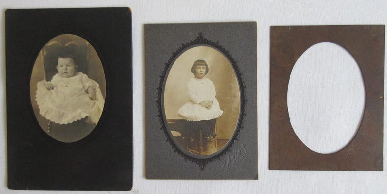 Cabinet Card Photos W/ Photographers Tool. Brass Cutting/masking Mat - Etsy