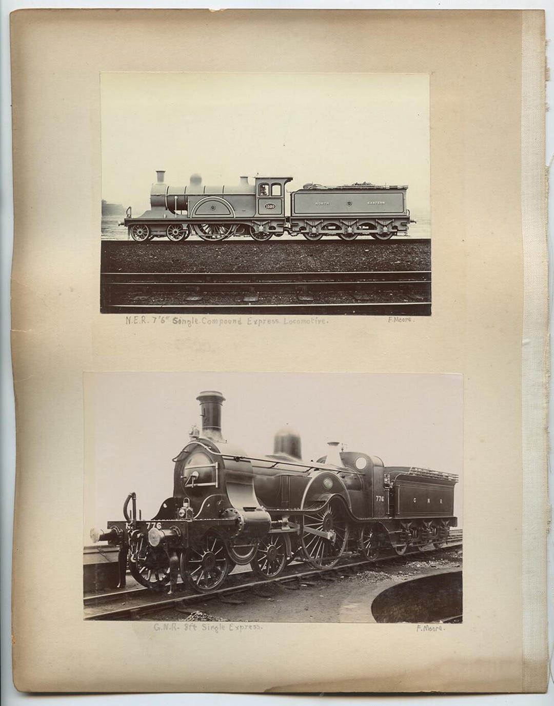 Vintage Railroad Photos 1890s Locomotives Compound Express & Single ...
