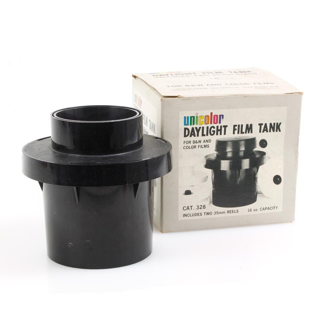 Vintage Daylight 35mm Film Tank for B&W Color Films With Two 35mm Reels ...
