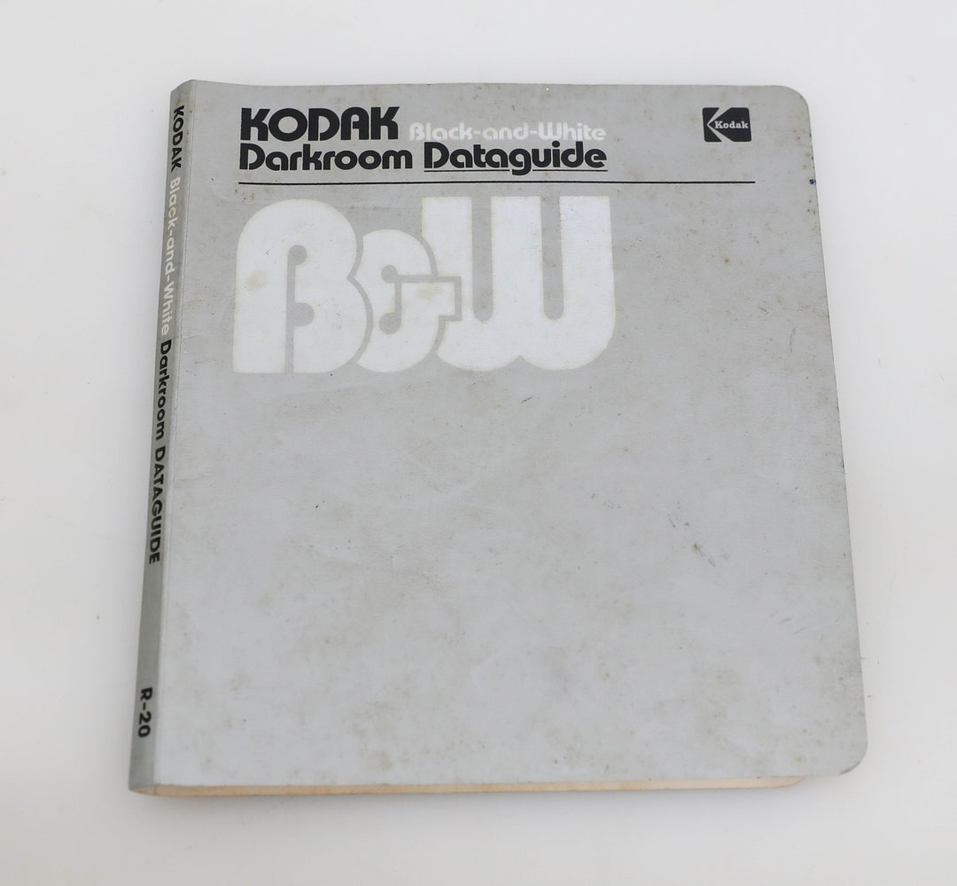 Vintage Kodak Black and White Darkroom Dataguide Book - Etsy